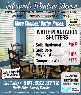 Window Treatments- Blinds, Shades, Drapery, Curtains, Plantation Shutters | Edward’s Window Décor